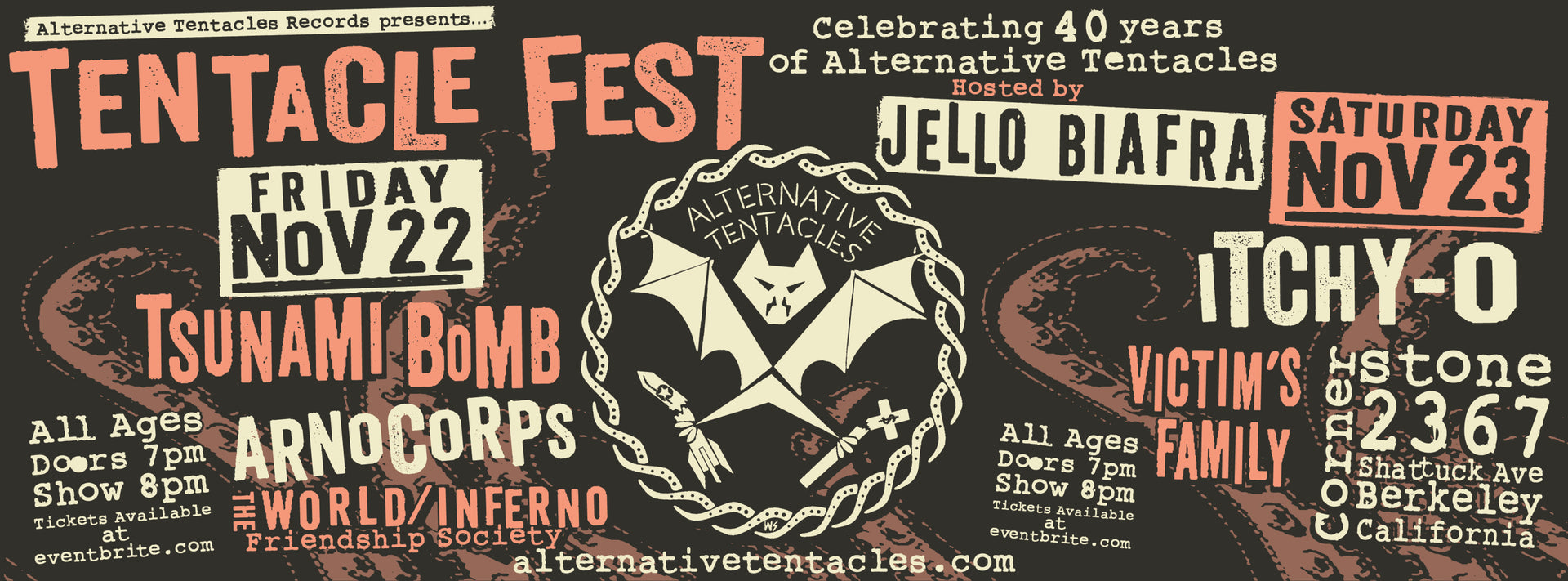 TENTACLE FEST: CELEBRATING 40 YEARS OF ALTERNATIVE TENTACLES – AlternativeTentacles